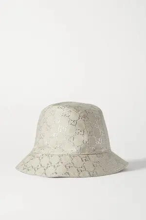 Gucci Metallic Wool-blend Jacquard Bucket Hat