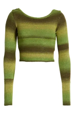 BDG URBAN OUTFITTERS Ombré Stripe Crop Sweater