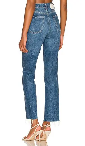 GRLFRND Cassidy Mid Rise Straight Jeans - Runyon Canyon