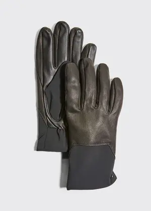 Canada Goose Mixed-media Touchscreen Gloves Black - Noir