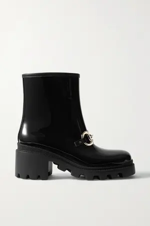 Gucci Trip Horsebit-detailed Rubber Rain Boots
