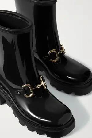 Gucci Trip Horsebit-detailed Rubber Rain Boots