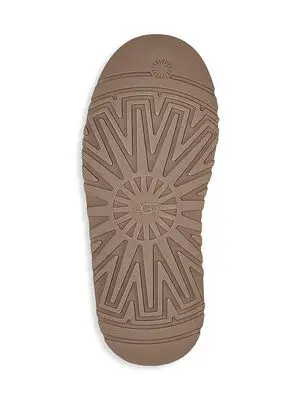 UGG Tazz Suede Platform Slippers - Chestnut