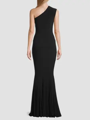 Norma Kamali One-shoulder Mermaid Gown