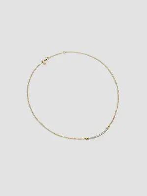 David Yurman Petite Helena Wrap Station Necklace In 18k Yellow With Diamonds, 29mm - Diamond