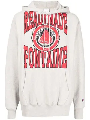 Readymade Logo-print Hoodie - Grey