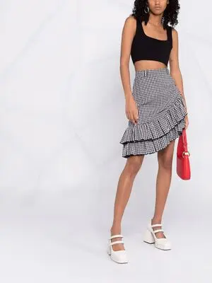 MANURI Miss Jane Sleeveless Cropped Top - Black