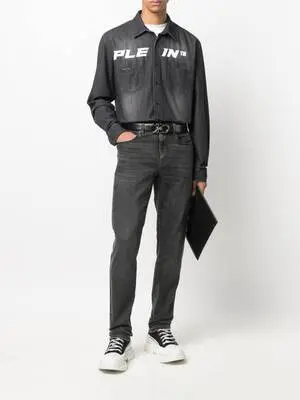 Philipp Plein Plein™ Logo Denim Shirt