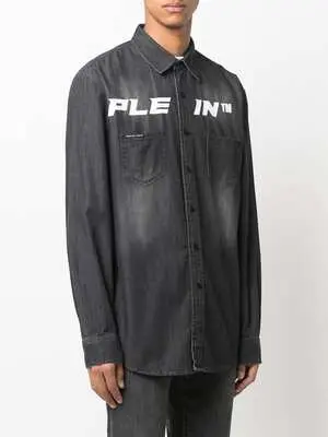Philipp Plein Plein™ Logo Denim Shirt