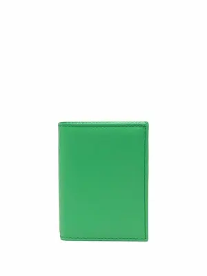 Comme Des Garçons Bi-fold Leather Wallet - Green