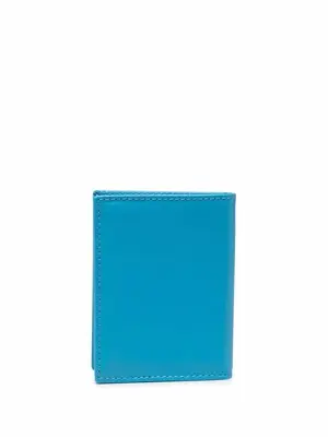 Comme Des Garçons Bi-fold Leather Wallet - Blue