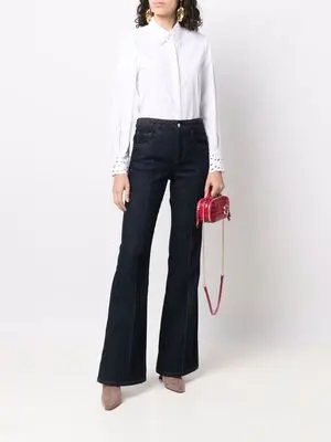 Chloé Pointelle Collar Button-up Shirt