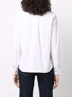 Chloé Pointelle Collar Button-up Shirt