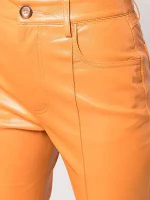 Nanushka Faux-leather Flared Trousers