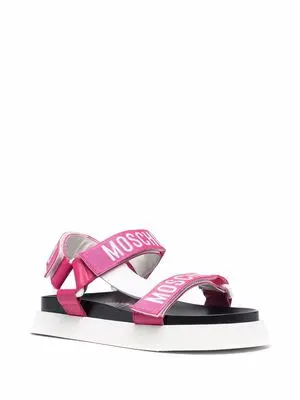 Moschino Logo-strap Flat Sandals