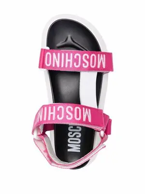 Moschino Logo-strap Flat Sandals