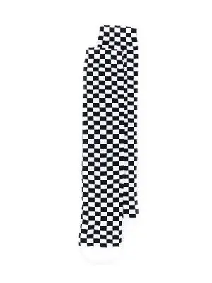 Off-White Checkerboard Logo Socks - Black
