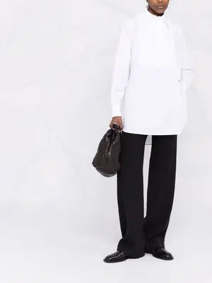 Victoria Beckham Embroidered Cotton Shirt