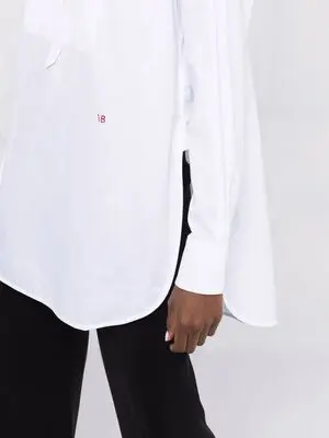 Victoria Beckham Embroidered Cotton Shirt