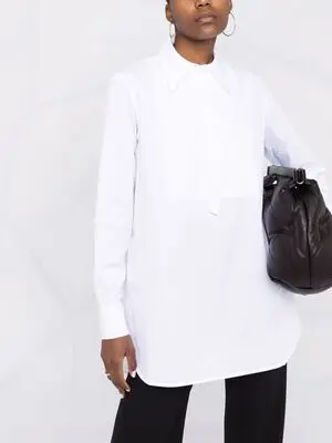 Victoria Beckham Embroidered Cotton Shirt