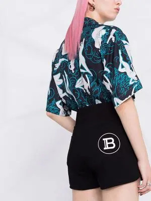 Balmain Logo Knit Shorts