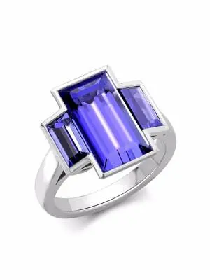 PRAGNELL Platinum Tanzanite Cocktail Ring