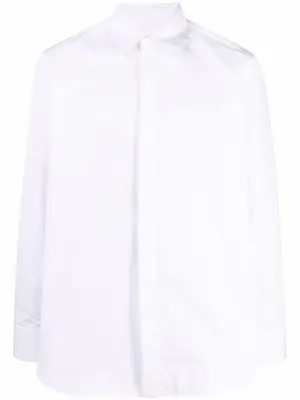 JIL SANDER Long-sleeved White Shirt White