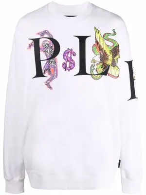 Philipp Plein Graphic-print Sweatshirt - White