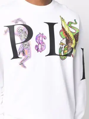 Philipp Plein Graphic-print Sweatshirt - White