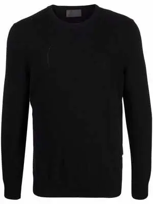 Philipp Plein Round Neck Knitted Jumper - Black