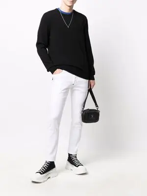 Philipp Plein Round Neck Knitted Jumper - Black