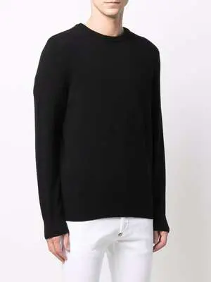 Philipp Plein Round Neck Knitted Jumper - Black