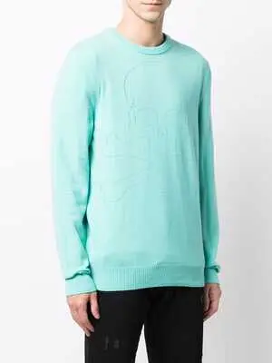 Philipp Plein Skull-motif Jumper - Blue