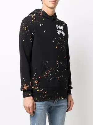 Philipp Plein Paint Splatter-print Pullover Hoodie