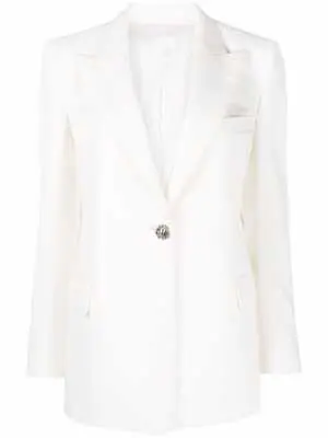 Philipp Plein Embellished Single-breasted Blazer - White