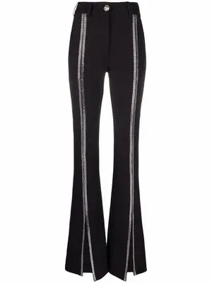 Philipp Plein Cady High-waisted Trousers - Black
