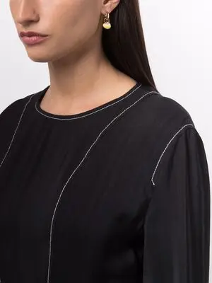 MARIA BLACK Samba Celery Huggie Earring