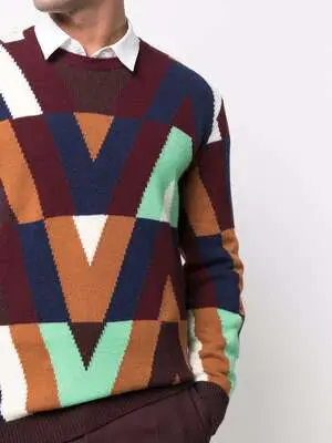Valentino Garavani Logo-intarsia Jumper