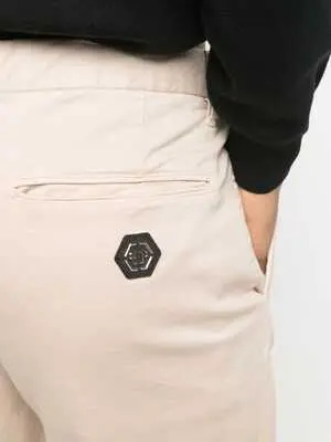 Philipp Plein Hexagon-patch Slim-fit Chinos