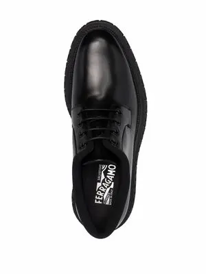 FERRAGAMO Mark Leather Derby Shoes