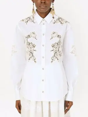 Dolce & Gabbana Openwork Poplin Shirt