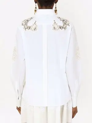 Dolce & Gabbana Openwork Poplin Shirt