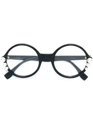 Fendi Ribbons And Pearls Round Glasses