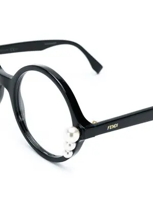 Fendi Ribbons And Pearls Round Glasses