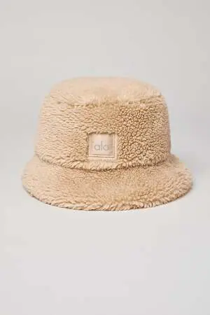 Alo Yoga Textured Sherpa Bucket Hat - Camel
