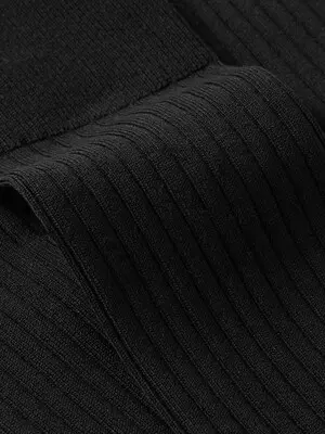 Nn07 Three-pack Ribbed Cotton-blend Socks - Black