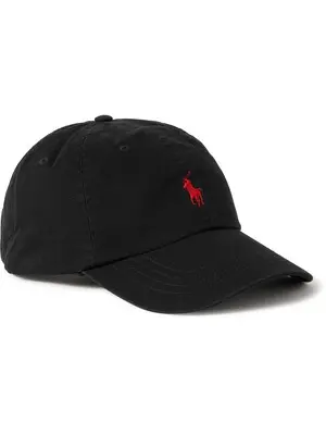 Ralph Lauren Polo Ralph Lauren - Logo-Embroidered Cotton-Twill Baseball Cap - Men - Black Black
