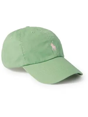Ralph Lauren Polo Ralph Lauren - Logo-Embroidered Cotton-Twill Baseball Cap - Men - Green Green