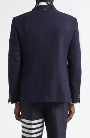 Thom Browne 4-bar Wool-cashmere Flannel Sport Coat - Navy