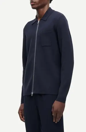 Samsøe Samsøe Guna X Zip Cardigan - Sky Captain